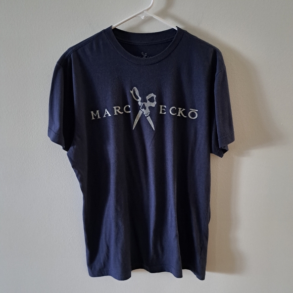 Marc Ecko | Shirts | Marc Ecko Cut Sew Skull Scizzors Blue Graphic ...